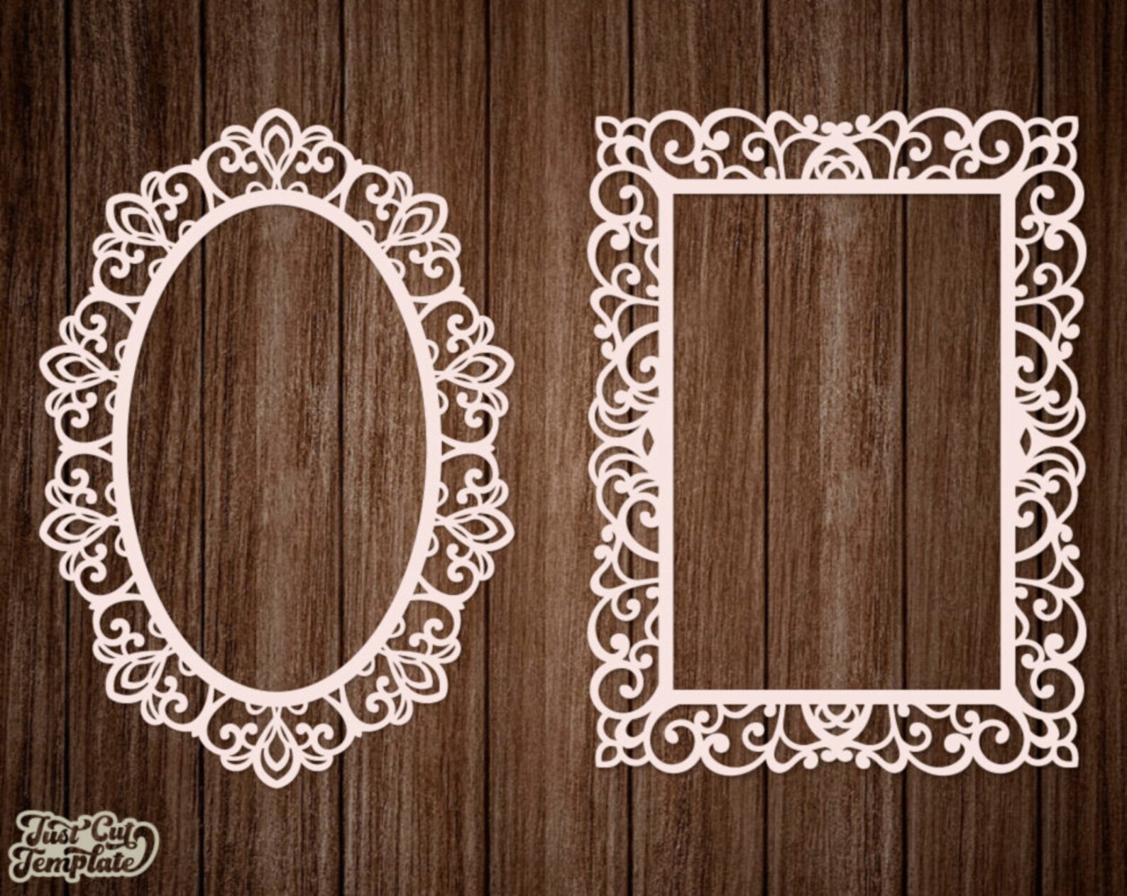 Set Frame SVG, Swirly Mirror Photo Frame SVG Bundle, Laser Cut Frame ...