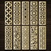16 Square Panel Set SVG DXF, Laser Cut Decorative Panel Templates ...