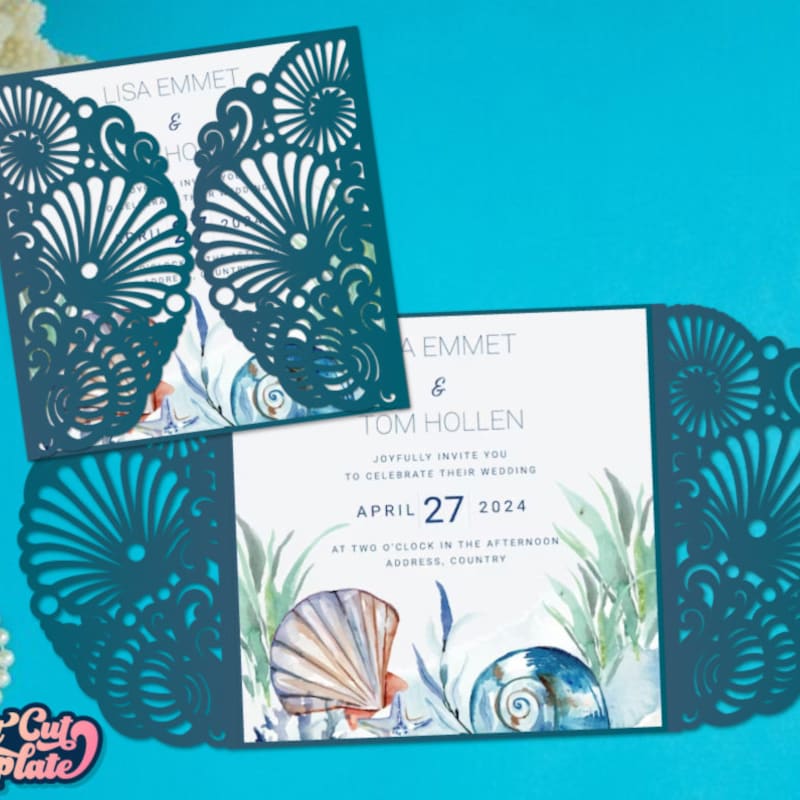 Seashell Invitations - Etsy