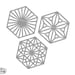 12 Hexagonal Coaster Templates Set, Kumiko Pattern Panel Laser Cut ...
