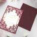 Wedding Invitation Pocket Template SVG, Cricut Rose Invitation Cover ...
