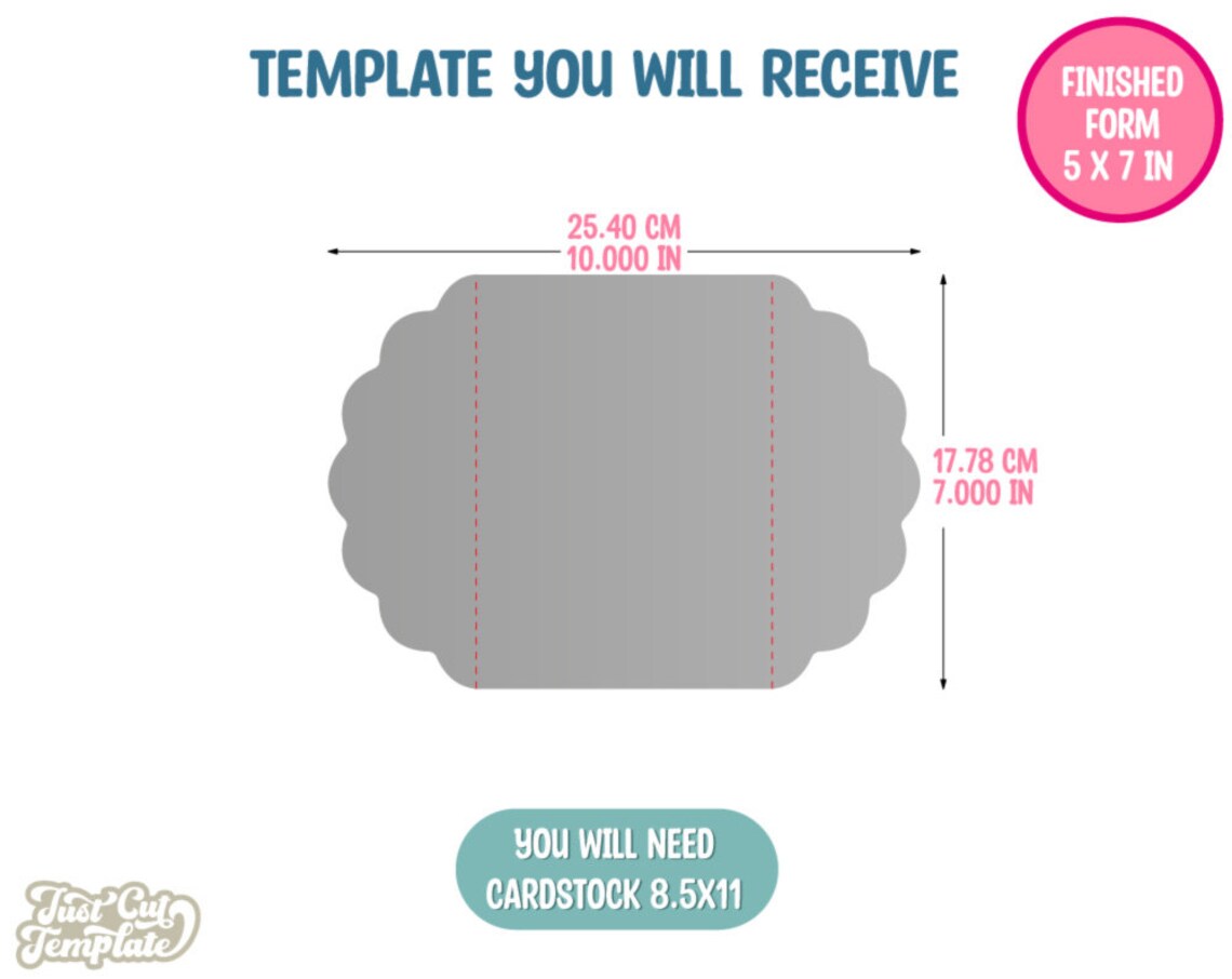 Gate Envelope 5x7, Simple Wedding Invitation SVG, Wedding Invitation ...