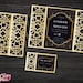 Wedding Gate Fold Invitation Art Deco Set SVG, RSVP Card, 20s Great ...