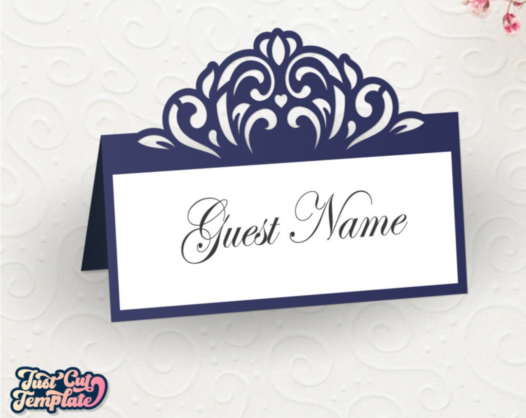 Wedding Place Card SVG, Table Number Card Svg, Escort Card Template ...