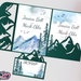 Mountains Trifold Envelope SVG 5x7, Travel Wedding Invitation SVG ...
