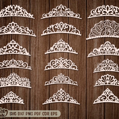 Tiara SVG Set Tiara Princess Crown Princess SVG Tiara for - Etsy