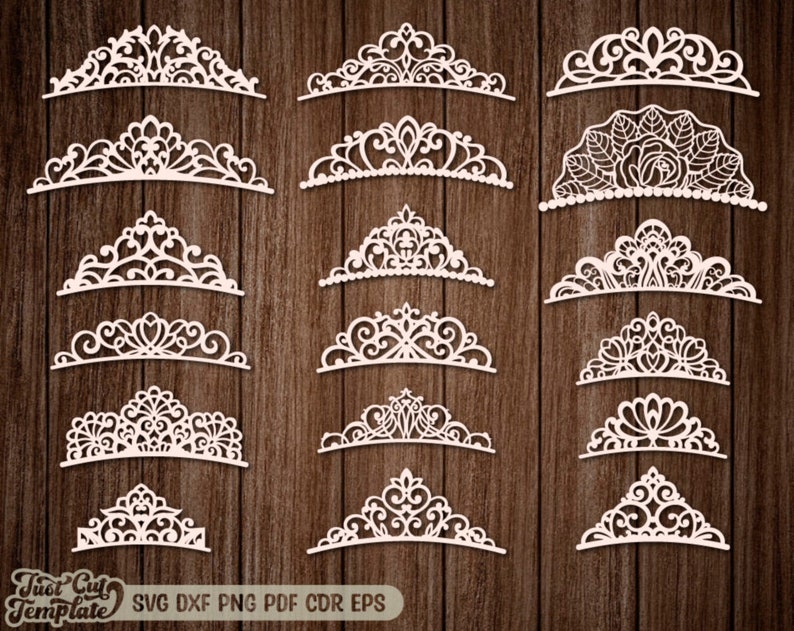 Tiara SVG Set Tiara Princess Crown Princess SVG Tiara for - Etsy