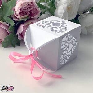 SVG Wedding Favor Box, Heart Favor Box SVG, Happy Birthday Candy Box ...