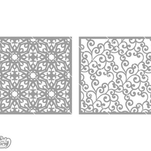 16 Square Panel Set SVG DXF, Laser Cut Decorative Panel Templates ...