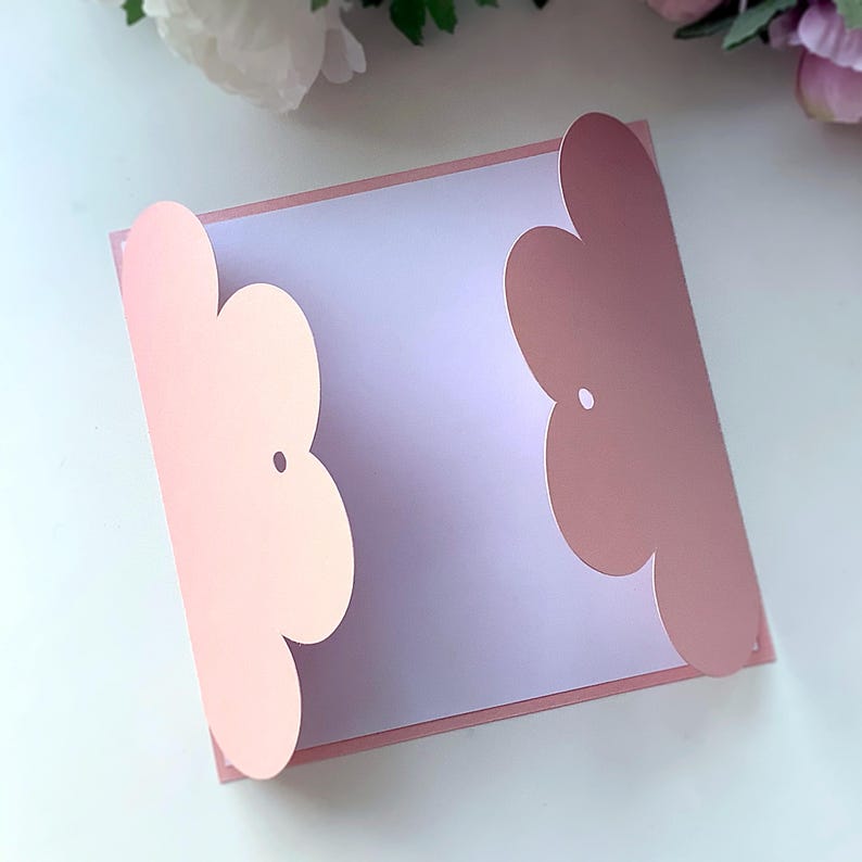 Gate Fold Card SVG, Cute Simple Cover Envelope, Easy Baby Shower Invite ...