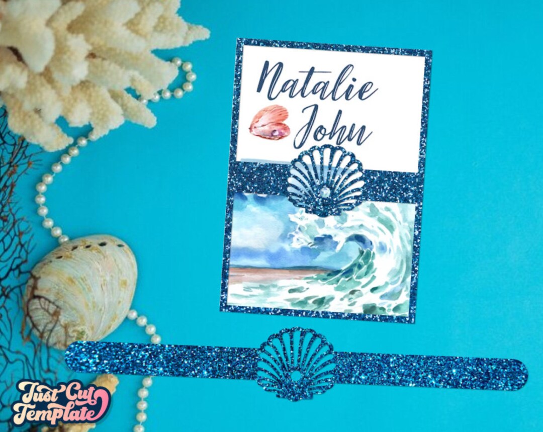 Seashell Belly Band SVG, Ousters Sea Beach Party Invite Belt, Wedding ...
