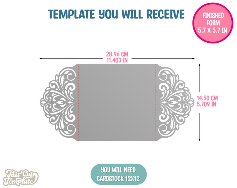 Wedding Gate Fold Card SVG Square Wedding Invitation SVG - Etsy