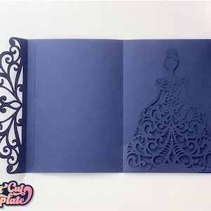 Princess Party Invitation SVG 5x7, Quinceanera Invitation Svg, Wedding ...