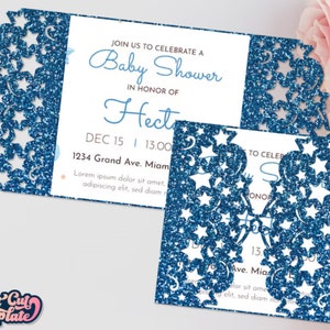 Stars Gate Invitation SVG Cricut, Galaxy Wedding Invitation, Stars ...