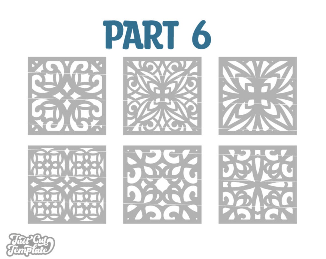 42 Panel Collection Set Square Panels Svg Dxf Laser Cut - Etsy