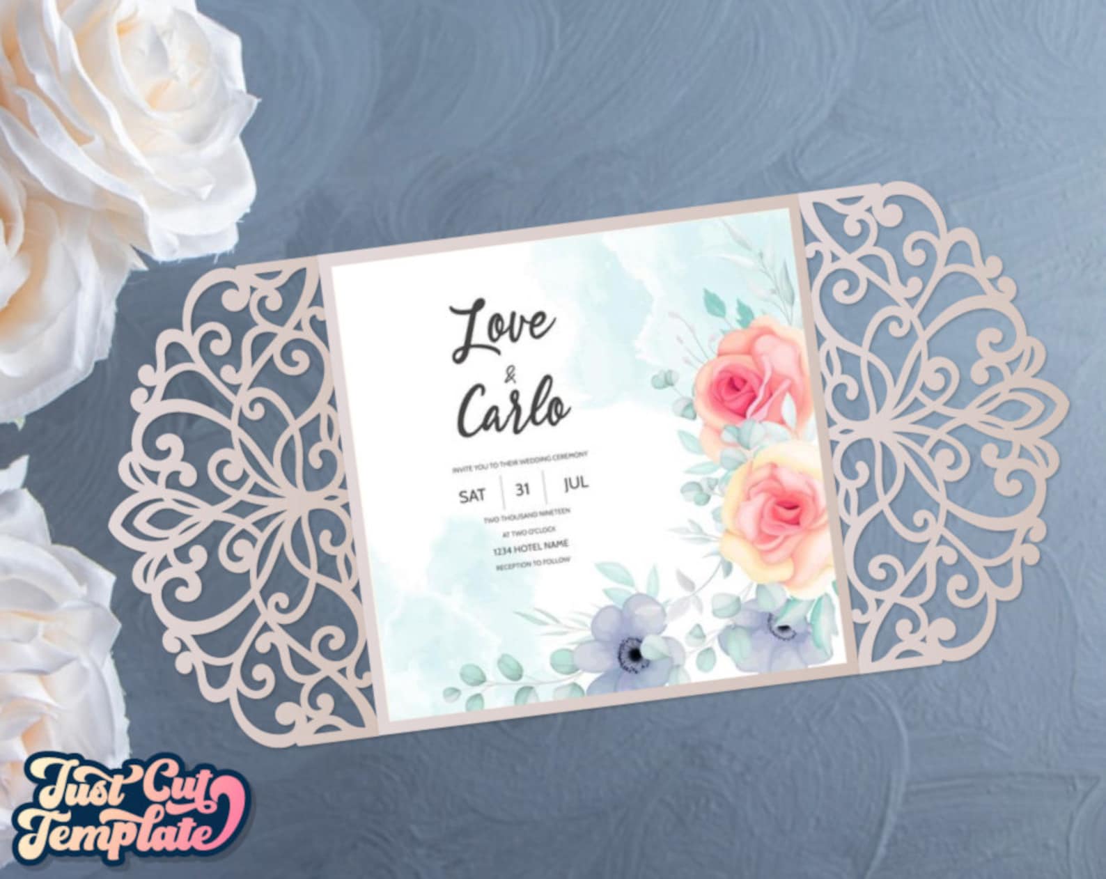 Gate Invitation SVG Wedding Invitation Svg Card Cricut Laser - Etsy