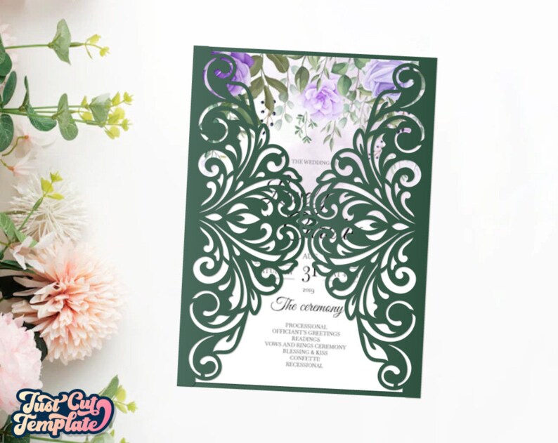 Gate Wedding Invitation SVG Wedding Gate Fold Card 5x7 - Etsy