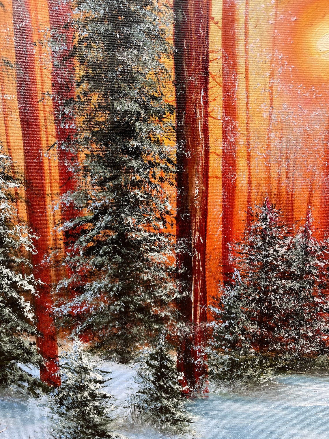 Magic Sunset ORIGINAL Oil Painting on Canvas Stretched 7392cm, 2936 ...