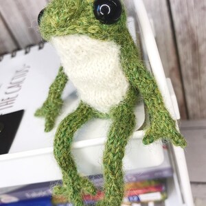 Knitted Frog in Sweater Crochet Froggy in Clothes Frog and Toad Plush ...