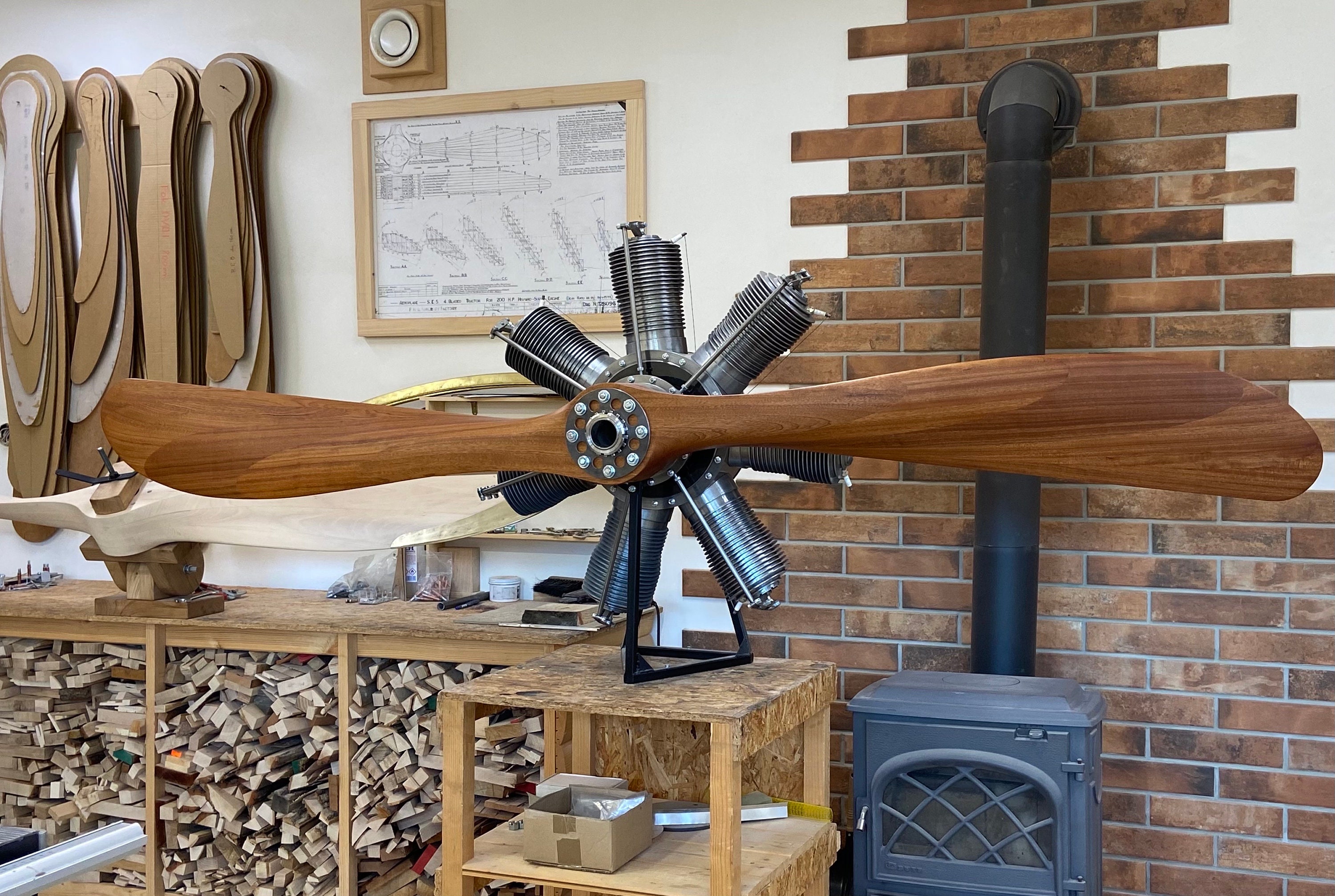 1911 Classic "chauviere" Blériot 11 Authentic Wooden Propeller - Etsy