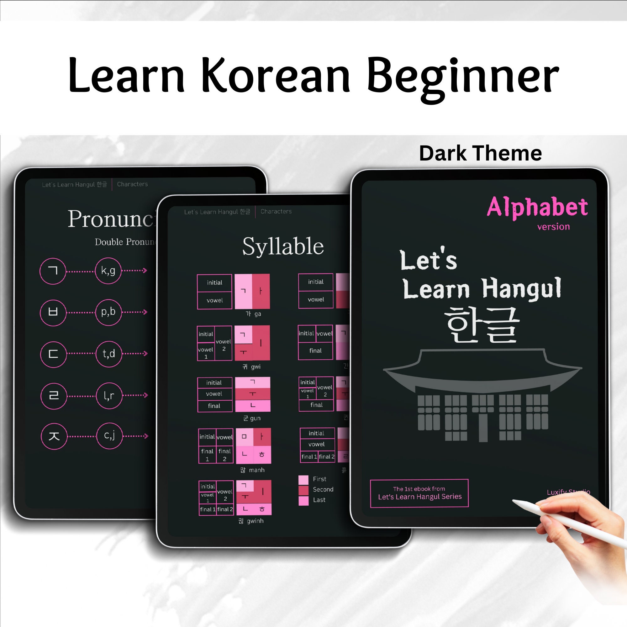 Learn Korean Bundle, Writing Practice Worksheets, Korean Study Pack ...