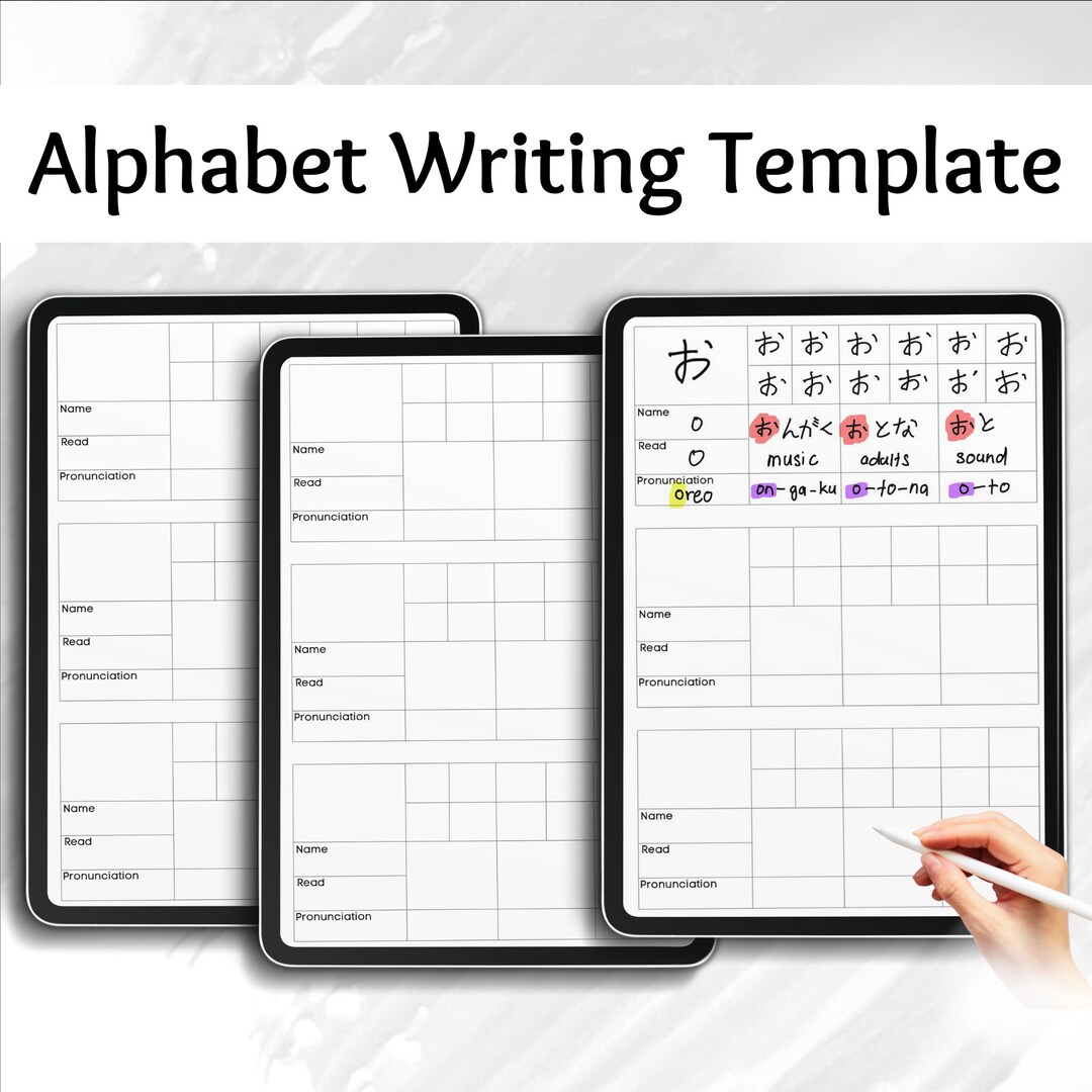 Japanese Letter Tracing Printable, Handwriting Practice Worksheet ...