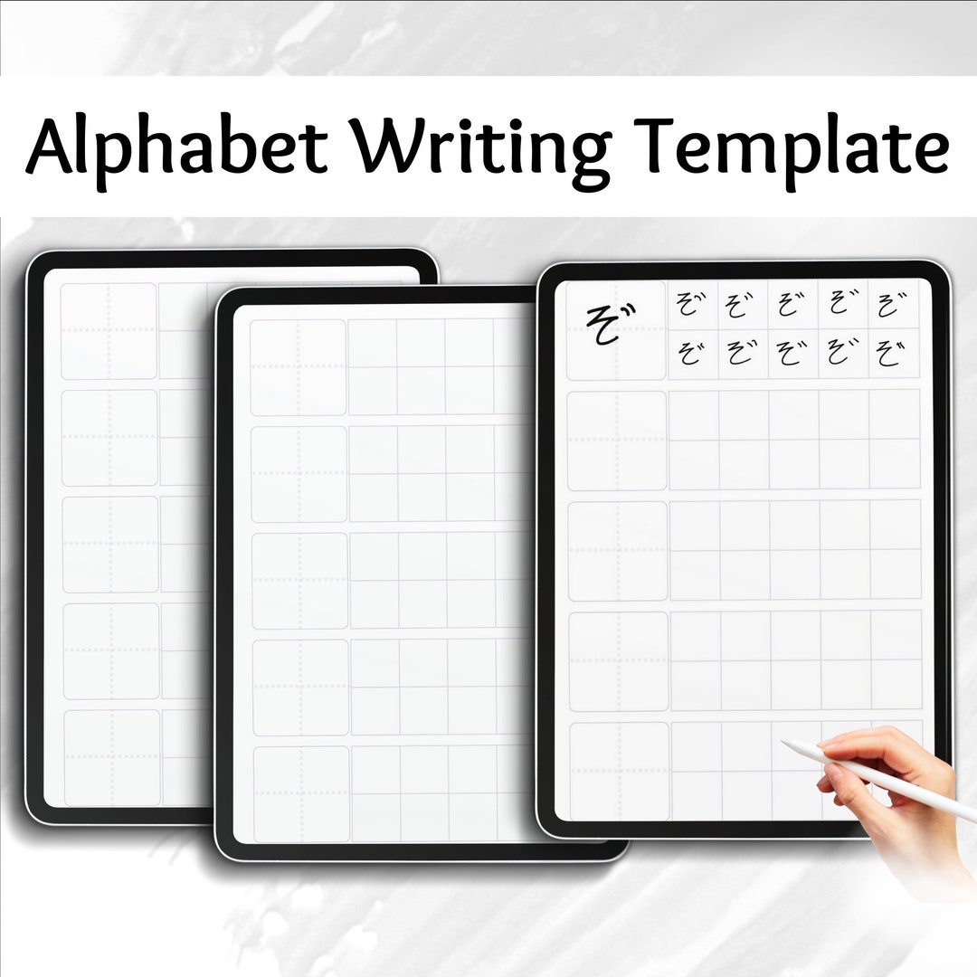 Learn Japanese Alphabet, Printable Letter Alphabet Tracing, Writing ...