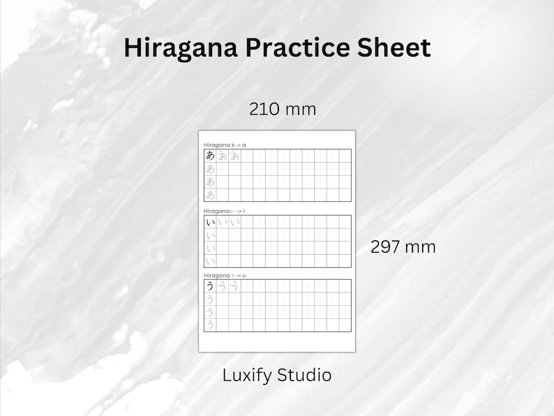 Japanese Hiragana Printables, Hiragana Writing Practice, Learn Japanese ...