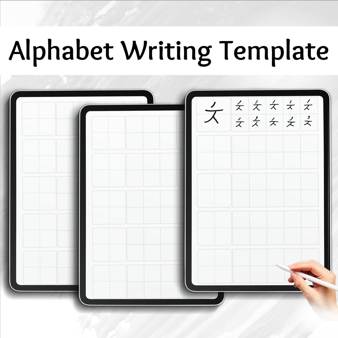 Alphabets Writing Template, Handwriting Practice Sheets Adult ...