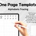 Alphabet Tracing Printable, Writing Practice Sheet, Handwriting ...