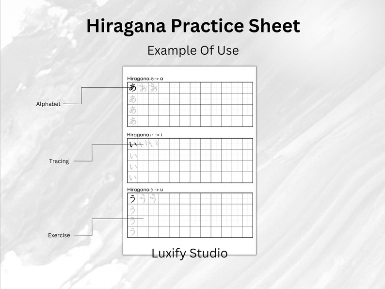 Japanese Hiragana Printables, Hiragana Writing Practice, Learn Japanese ...