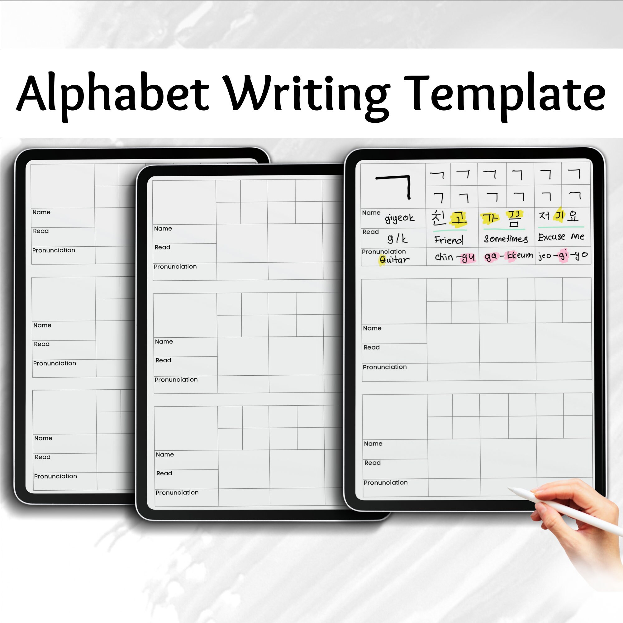 Alphabets Writing Template, Handwriting Practice Sheet Adult, Letter ...