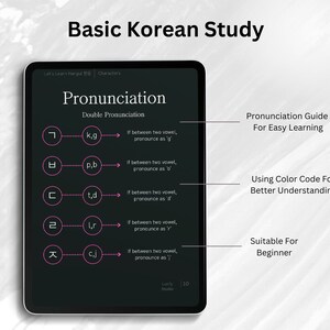 Learn Korean Pdf Korean Study Characters Learn To Write Etsy