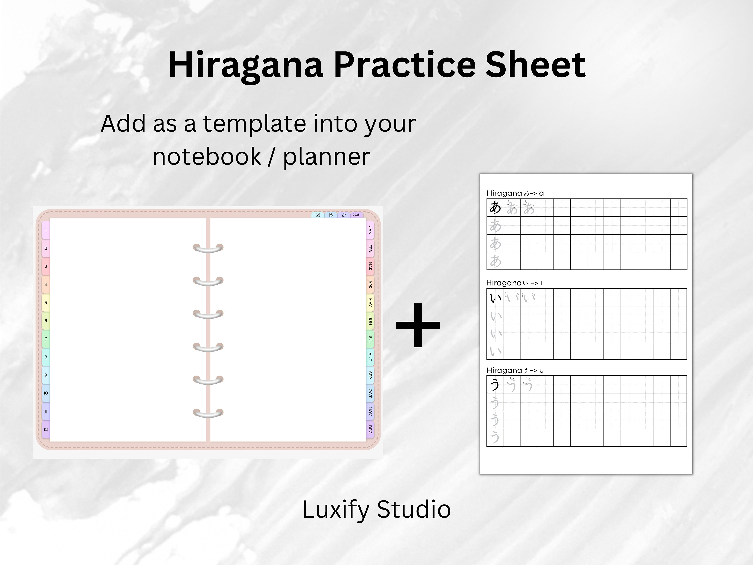 Japanese Hiragana Printables, Hiragana Writing Practice, Learn Japanese ...
