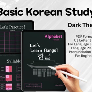 Learn Korean Bundle, Writing Practice Worksheets, Korean Study Pack ...