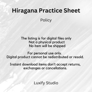 Japanese Hiragana Printables, Hiragana Writing Practice, Learn Japanese ...