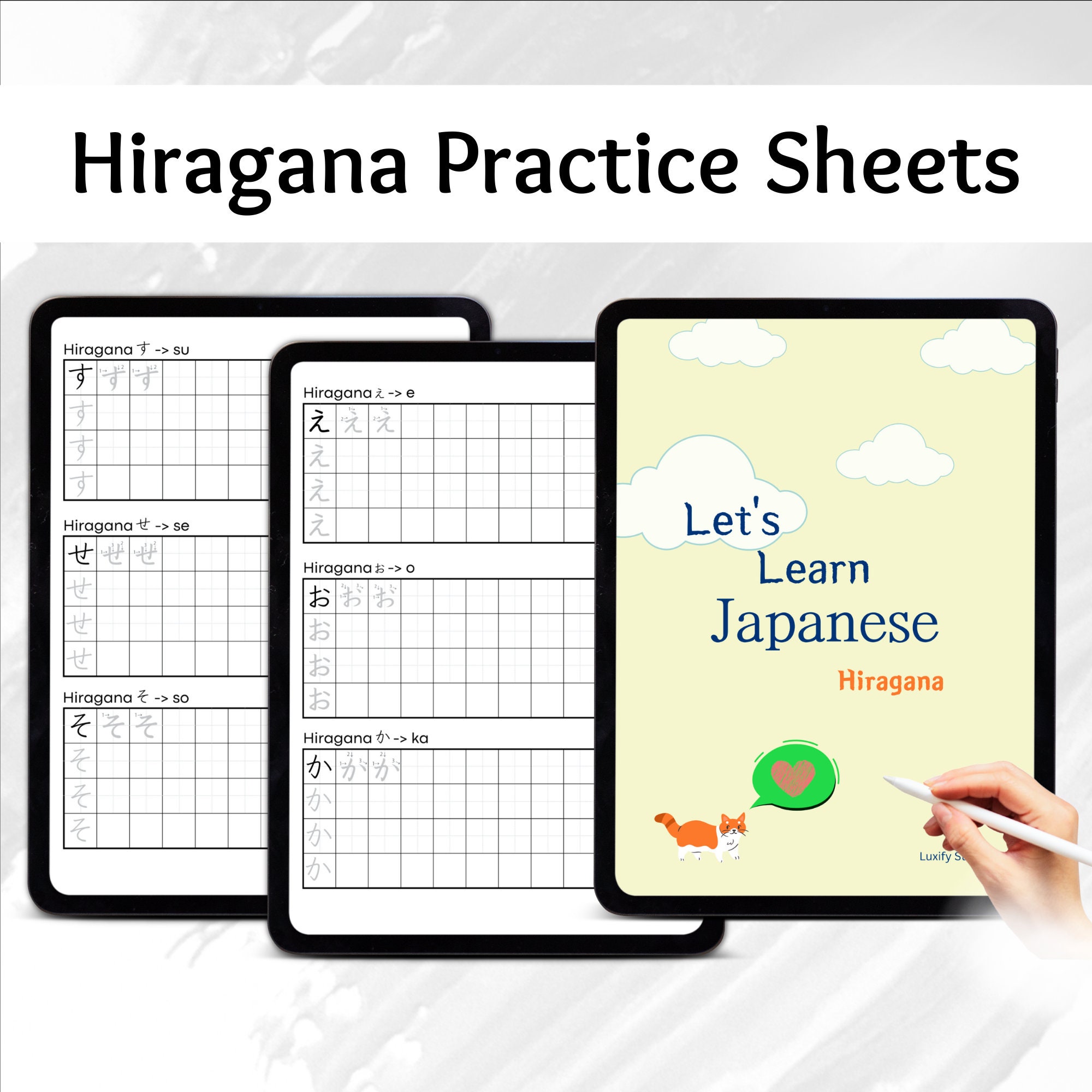 Japanese Hiragana Printables, Hiragana Writing Practice, Learn Japanese ...