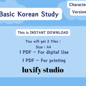Learn to Write Korean Ebook, Learn Korean PDF, Korean Study Characters ...