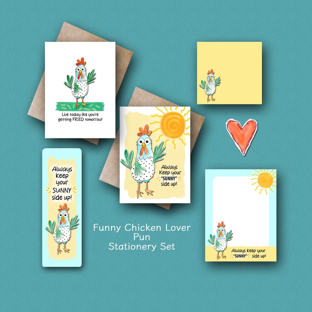 Sunny Side up Chicken Pun Card for Mother's Day Gift for Chicken Lover ...