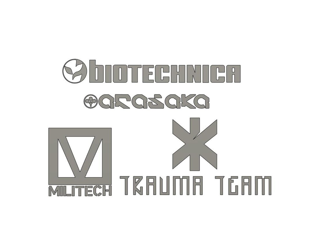 Cyberpunk Logos (.dxf,.step, .stl) - Etsy