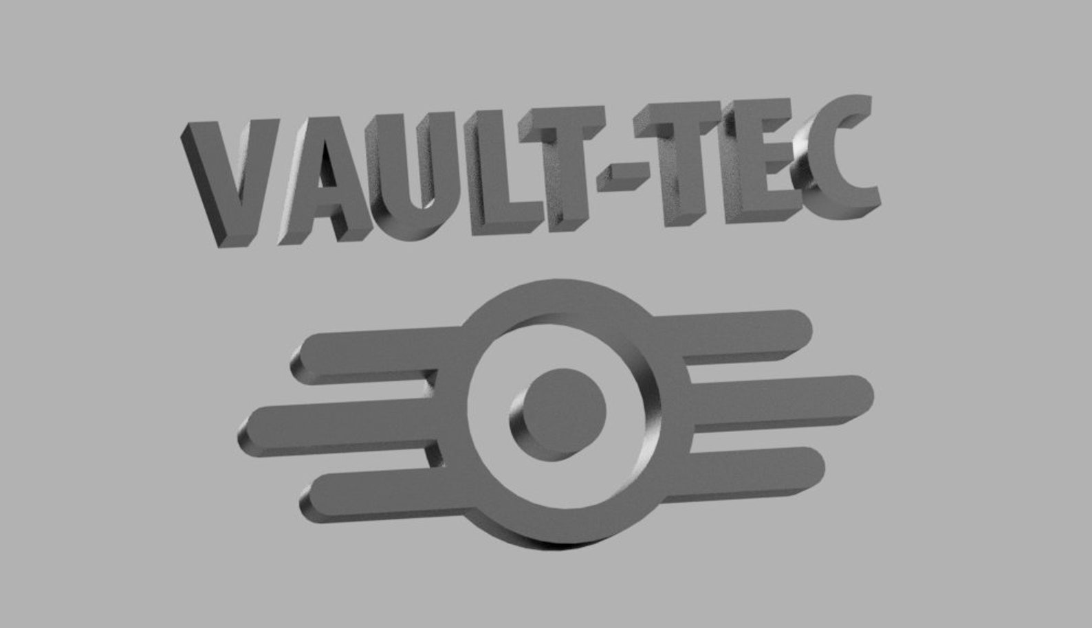 Fallout Vault Tec Logo Files Dxf Stl Step Etsy 6392