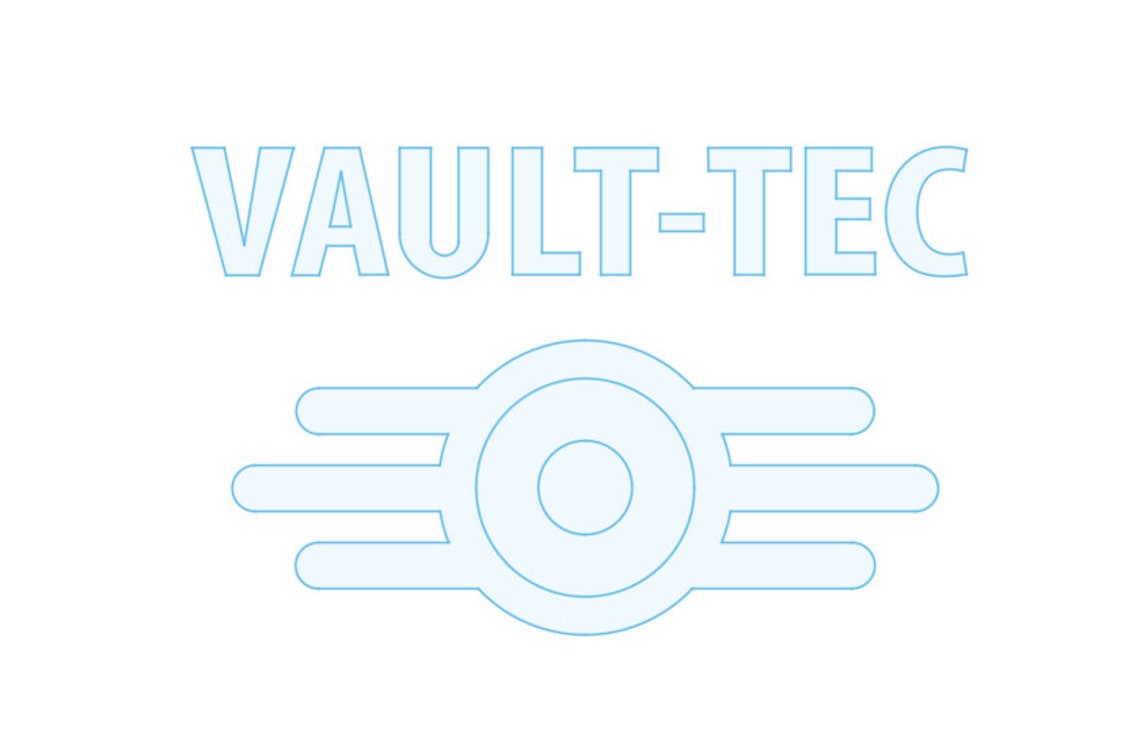 Fallout Vault-tec LOGO Files (.dxf, .stl, .step) - Etsy