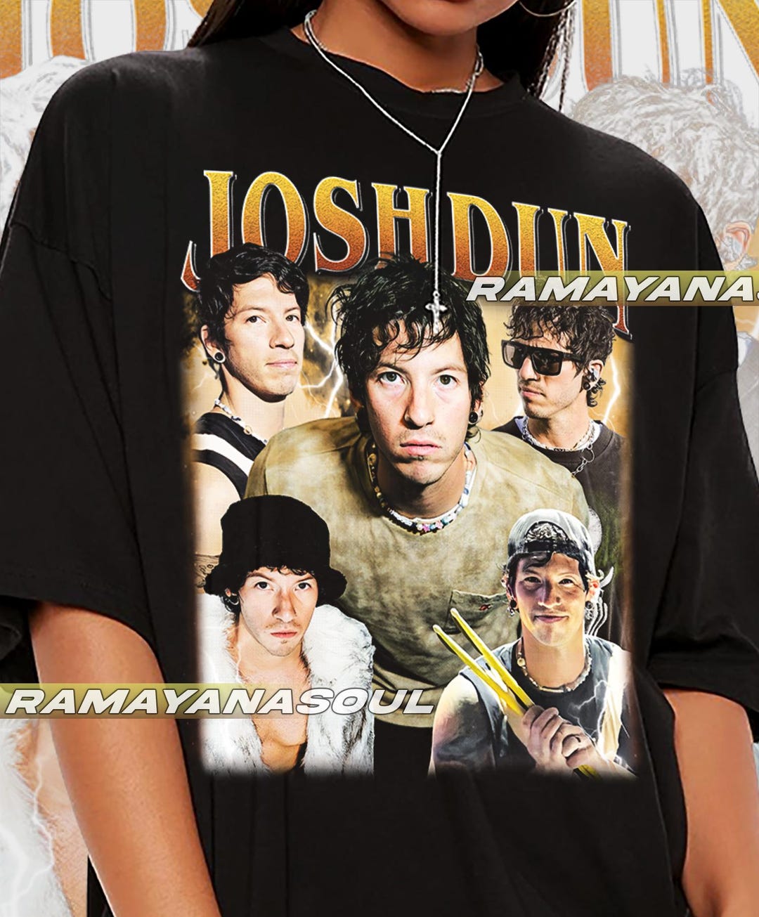 Limited Josh Dun Vintage Shirt, Drummer, Gift for Woman and Man Unisex ...