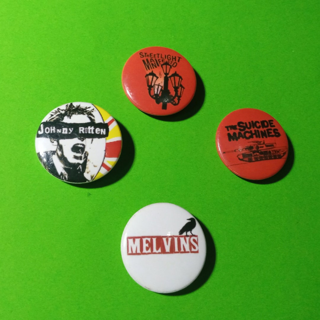 Punk Rock Band Pins Band Pins Rock Pins 1 Inch Pinback Etsy