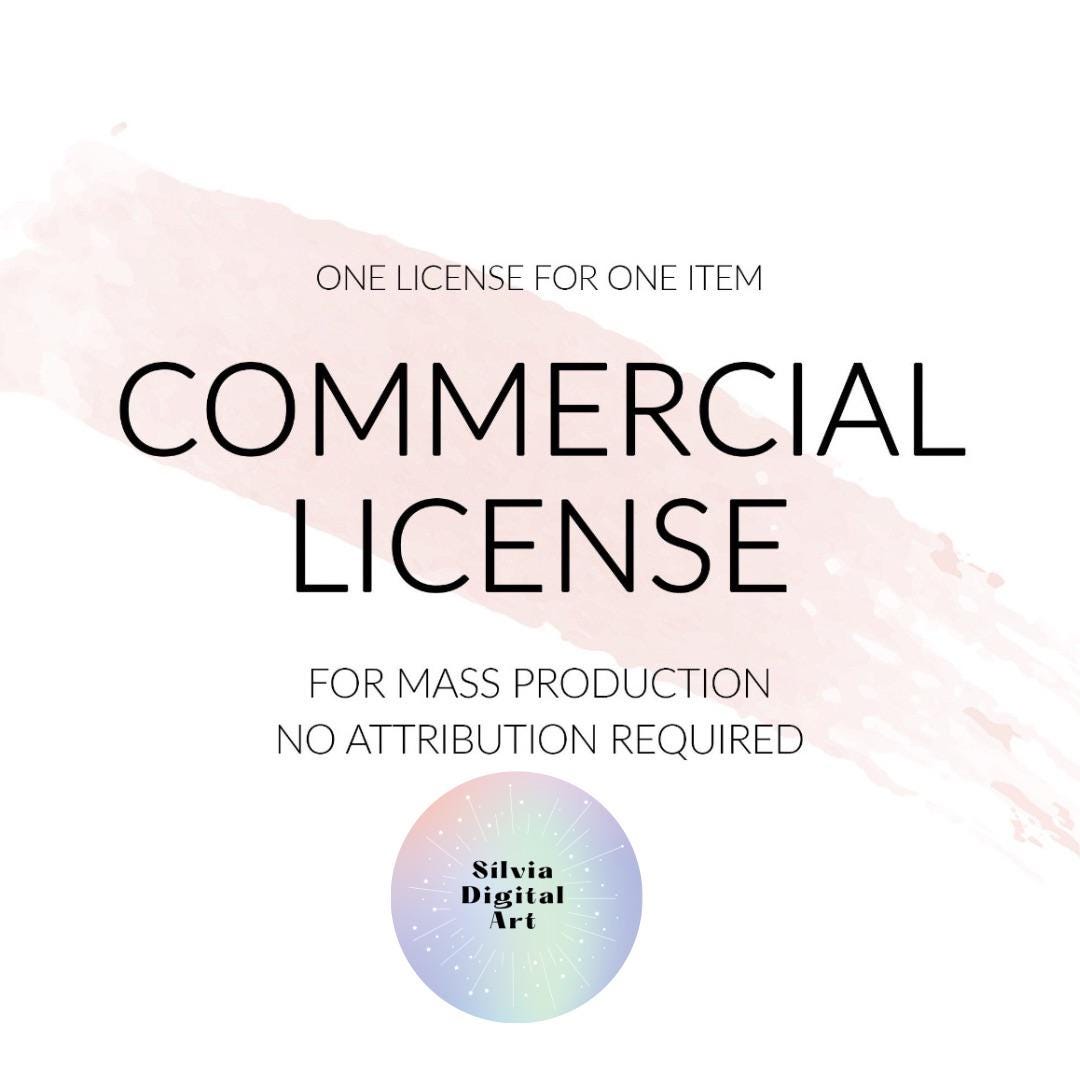 Commercial License - Mass Production for a Single Product - Etsy