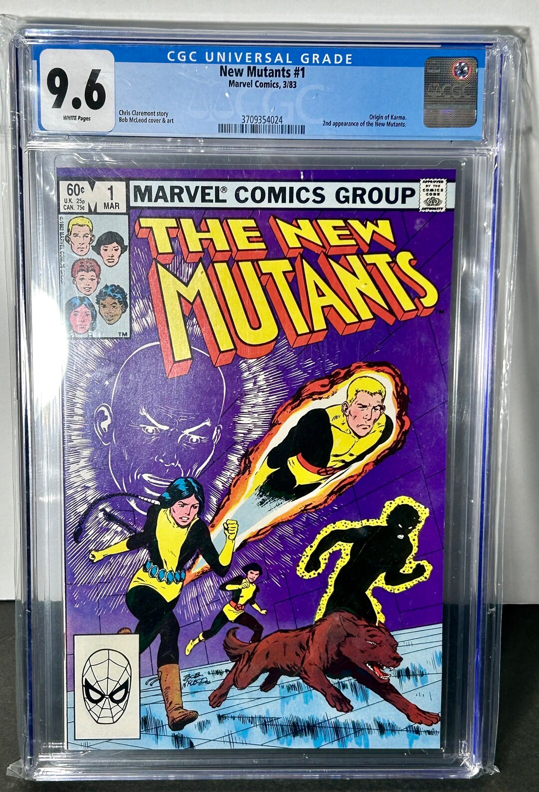 The New Mutants #1 CGC 9.6 Marvel Comics Group 1983 Origin of Karma - Etsy