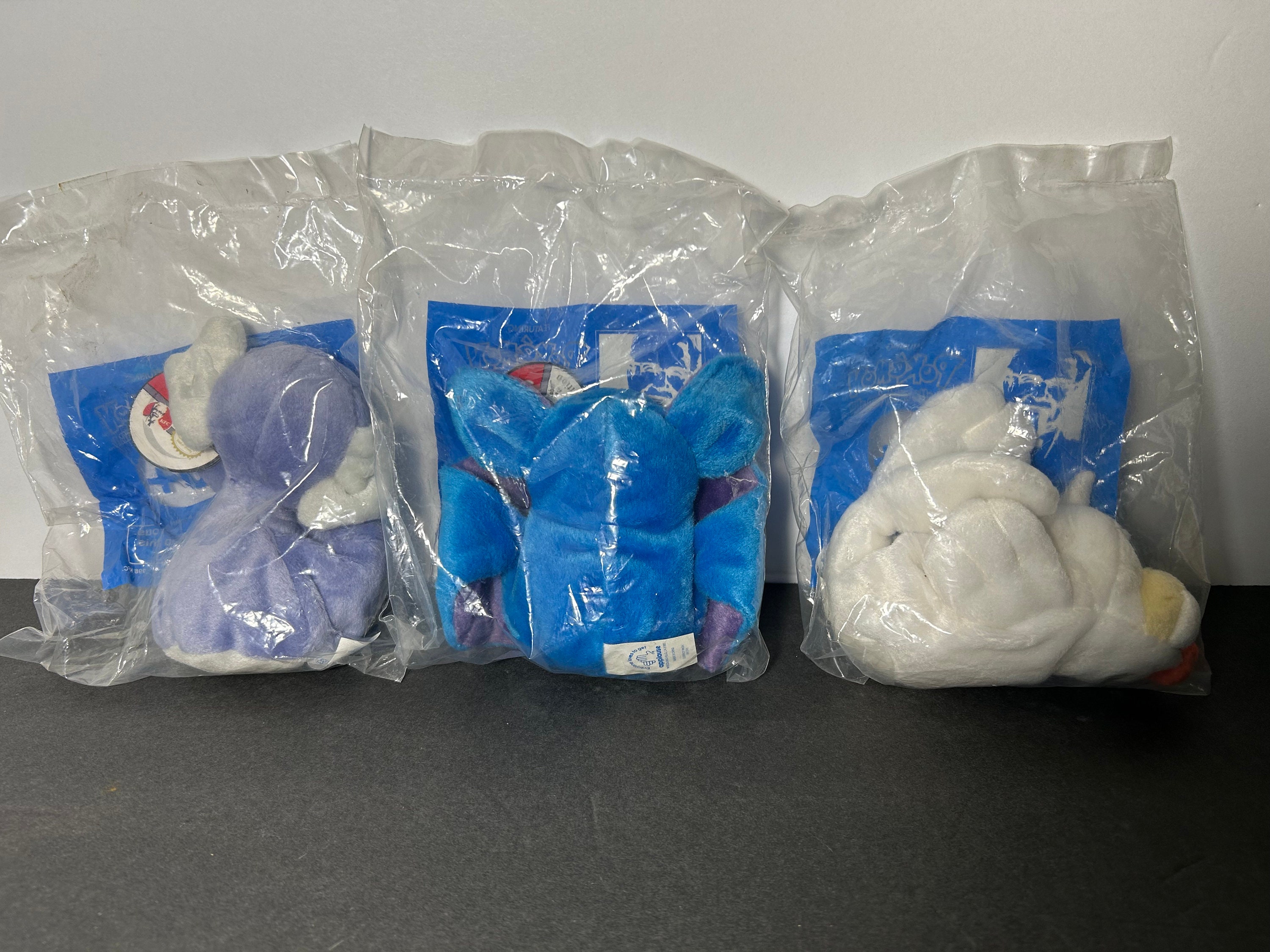1998 KFC Pokémon Plush Toy Applause Toy Lot of 3 Seel #86 Zubat #41 ...