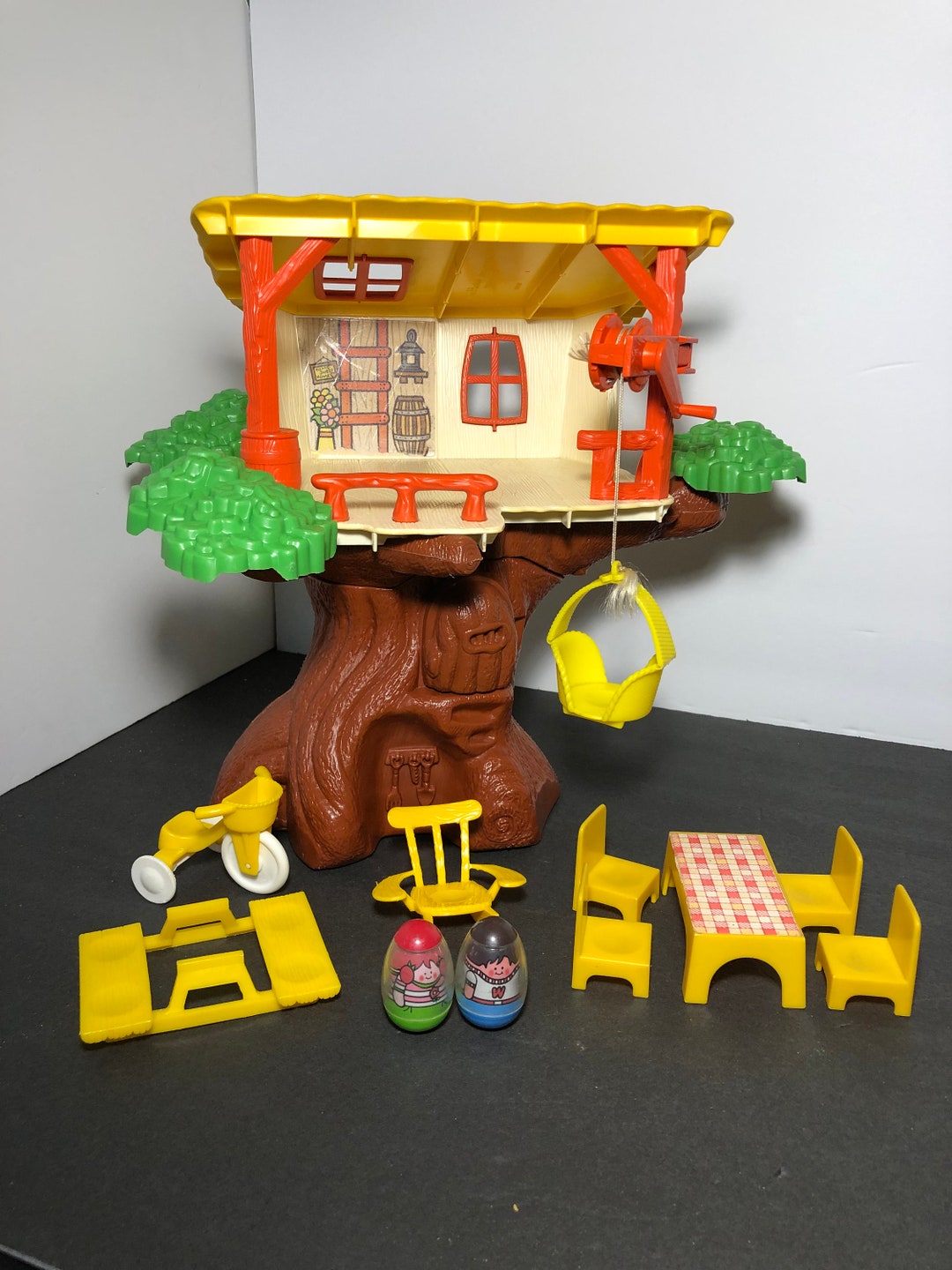 70s Romper Room Hasbro Weebles Tree House With Extras Weeble Wobble 570 ...