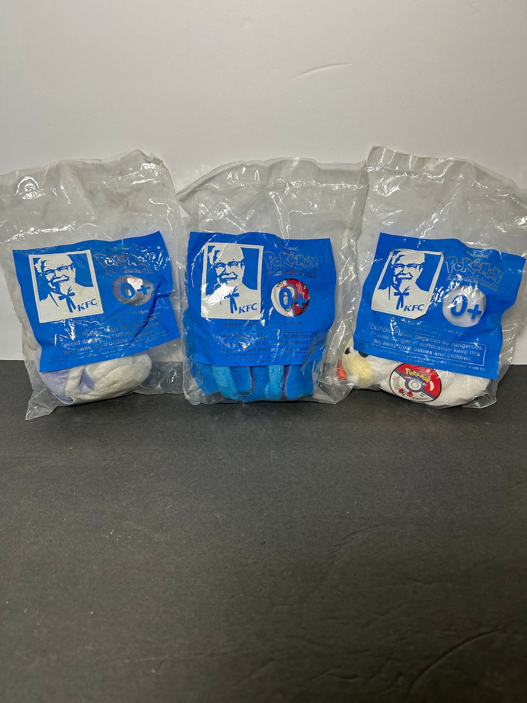 1998 KFC Pokémon Plush Toy Applause Toy Lot of 3 Seel #86 Zubat #41 ...