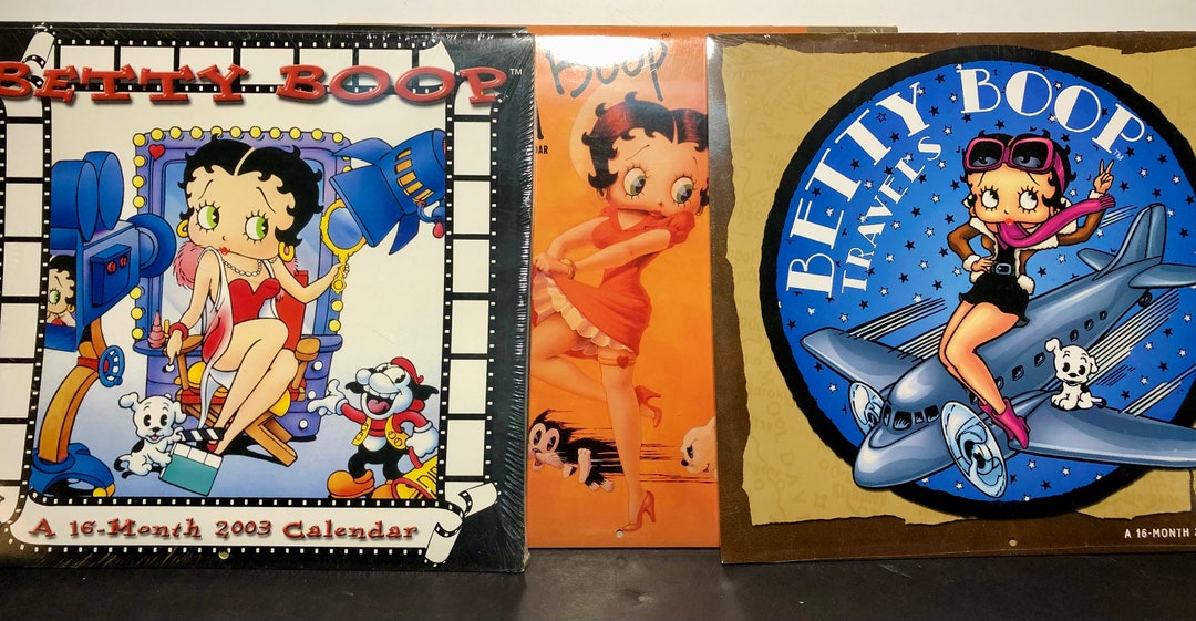 Betty Boop Calendars Sealed 2001 2002 2003 - Etsy